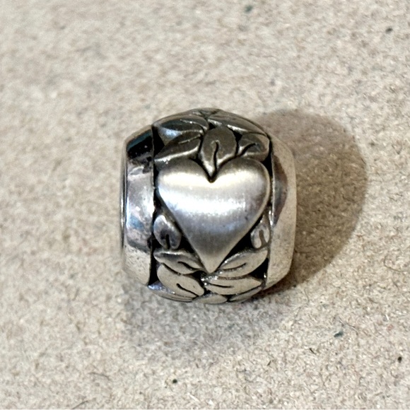 Brighton | Jewelry | Brighton Poetic Heart Bead Brushed Silver Cut Out ...
